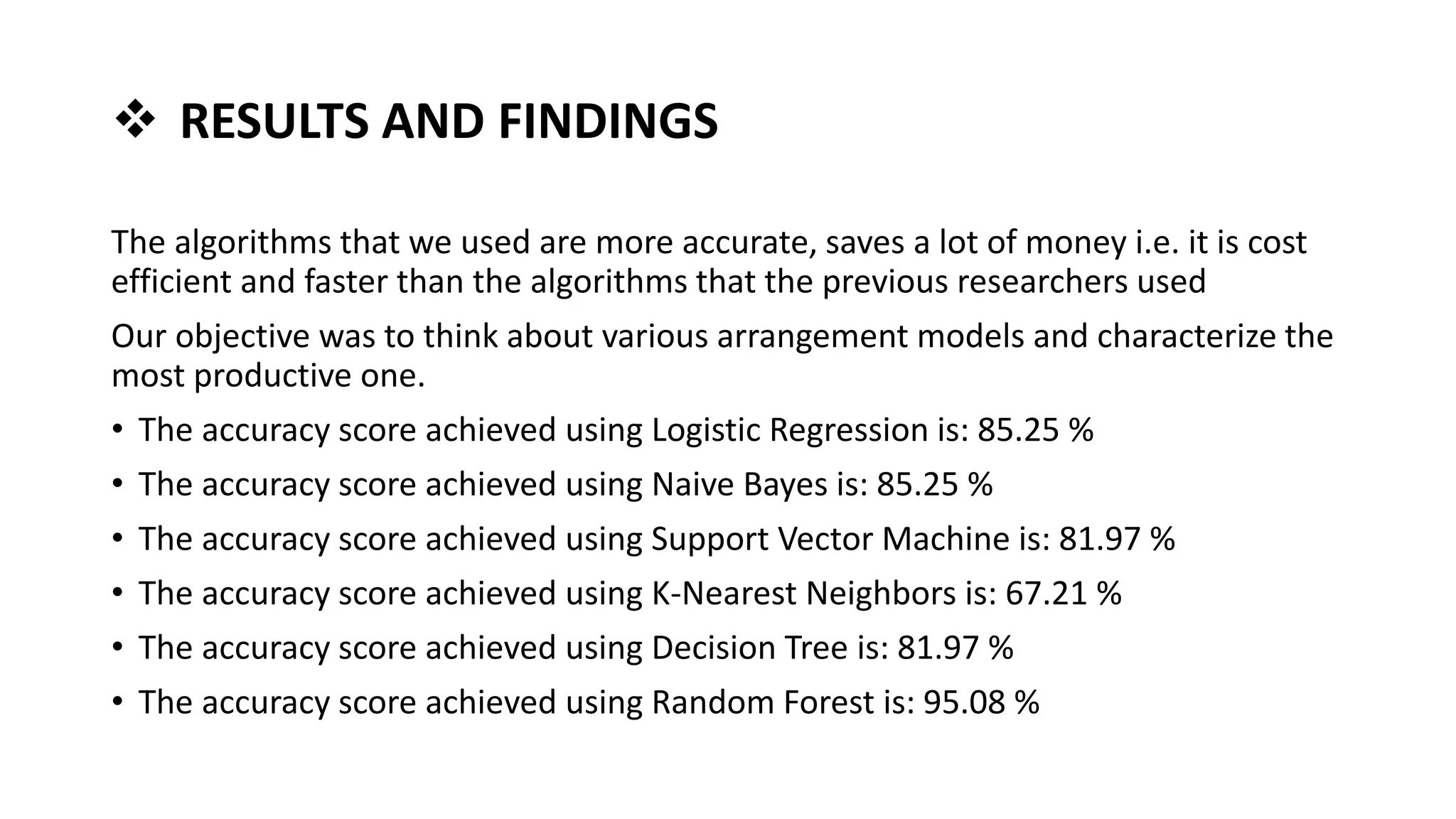Heart Disease Prediction Using Machine Learning Algorithm Ppt