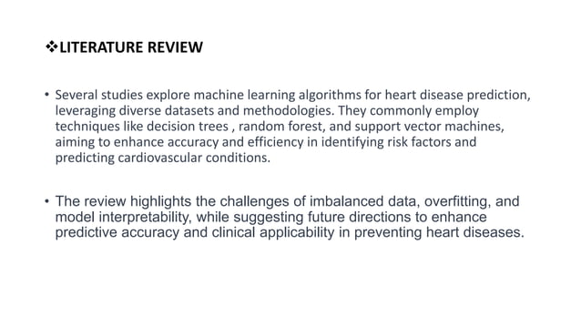 Heart disease prediction using machine learning algorithm | PPT
