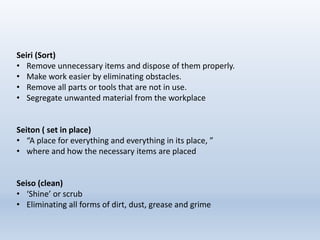 Research paper ppt on 5 s | PPTX