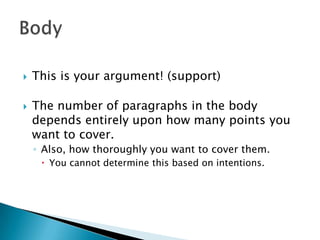 Research paper structure body | PPTX | Science