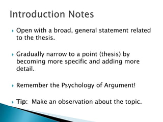 Research paper structure introduction | PPTX