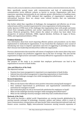 Sucess of an Organization is a Result of Employee's Performance | PDF