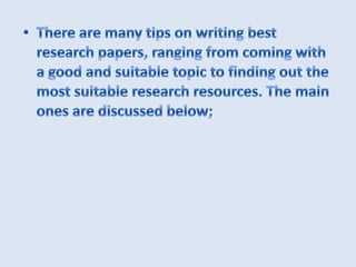 Essay Help: Research paper writing | PPT