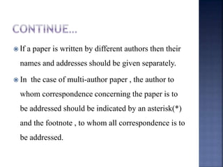 Research paper writing | PPTX