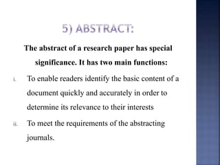 Research paper writing | PPTX