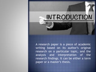 Research paper writing | PPT