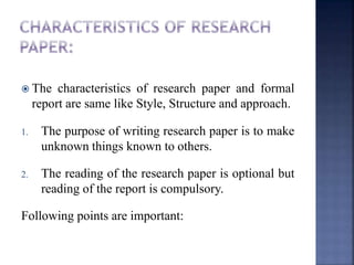 Research paper writing | PPT