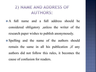 Research paper writing | PPT