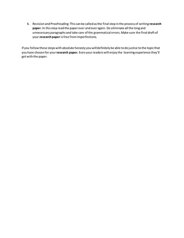 Research Paper Writing: Complete Guide! | PDF Research Paper Writing: Complete Guide! | PDF