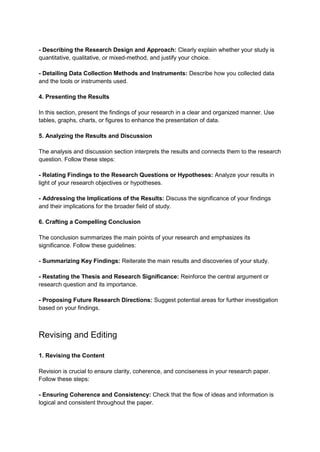 Research Paper Writing_ A Comprehensive Guide for Academic Excellence | PDF