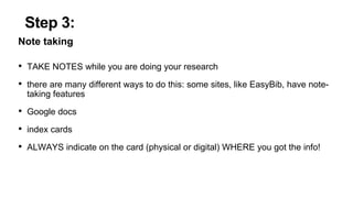 Research paper Writing (overview) | PPTX