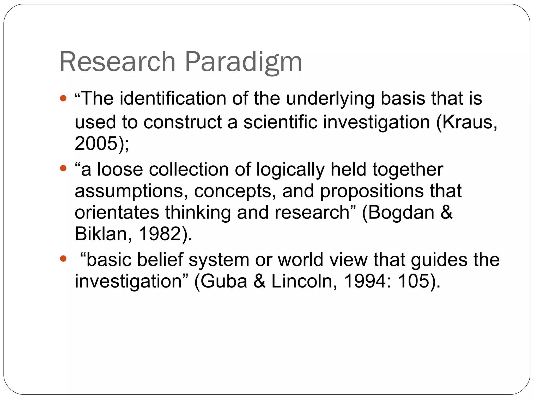 Research paradigm: Critical Realism in Burrell and Morgan quadrants | PPT