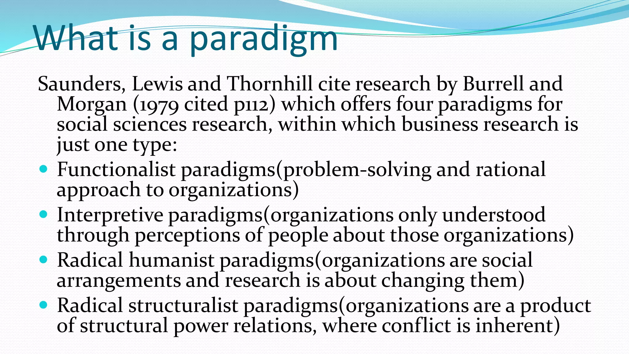 Research paradigms | PPTX | Science