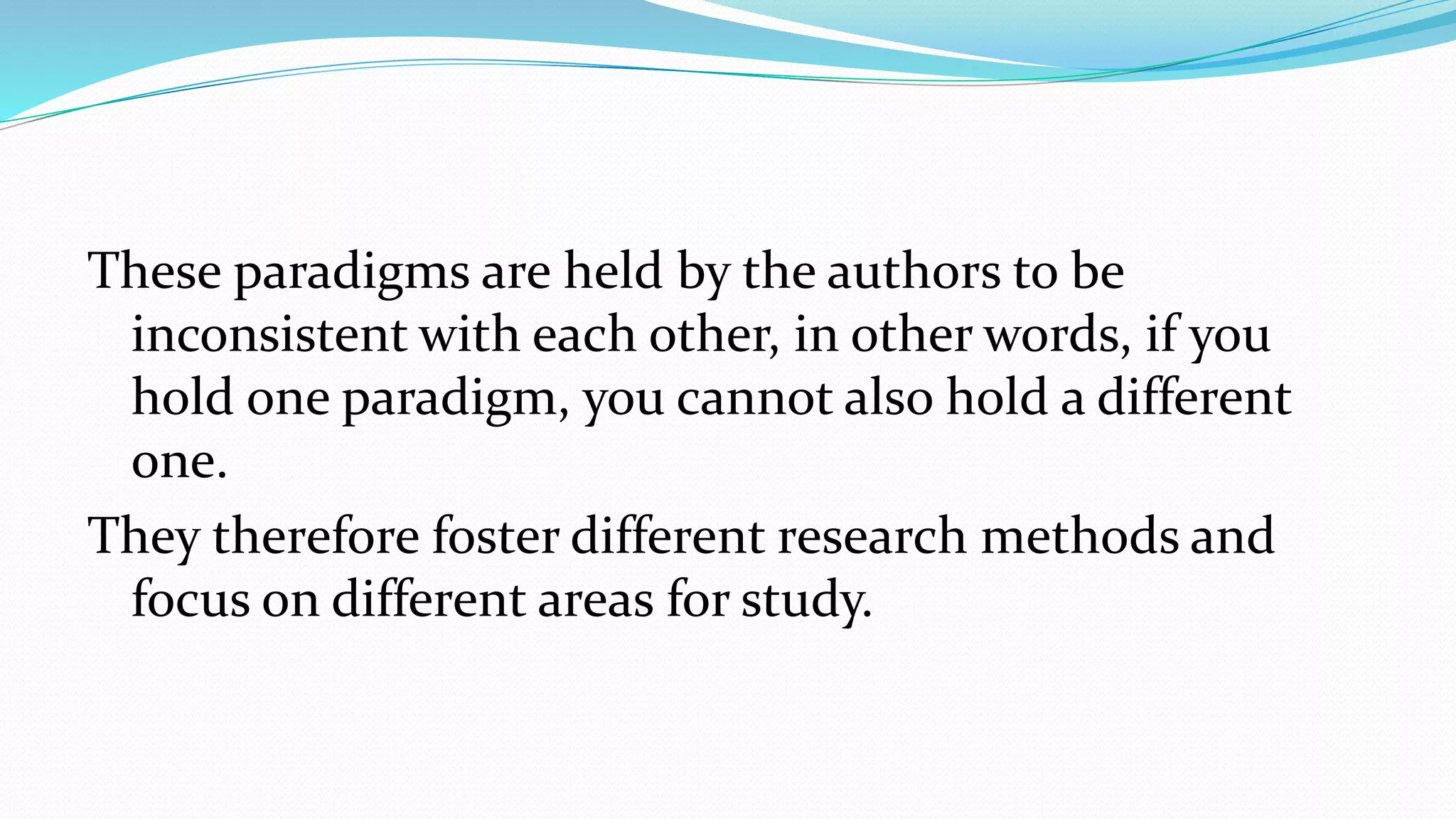Research paradigms | PPTX