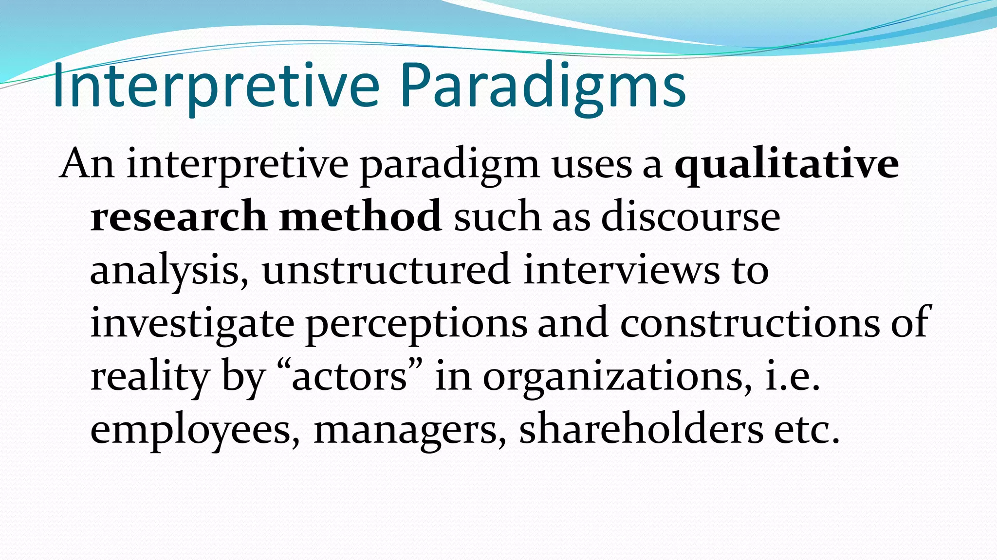 Research paradigms | PPTX