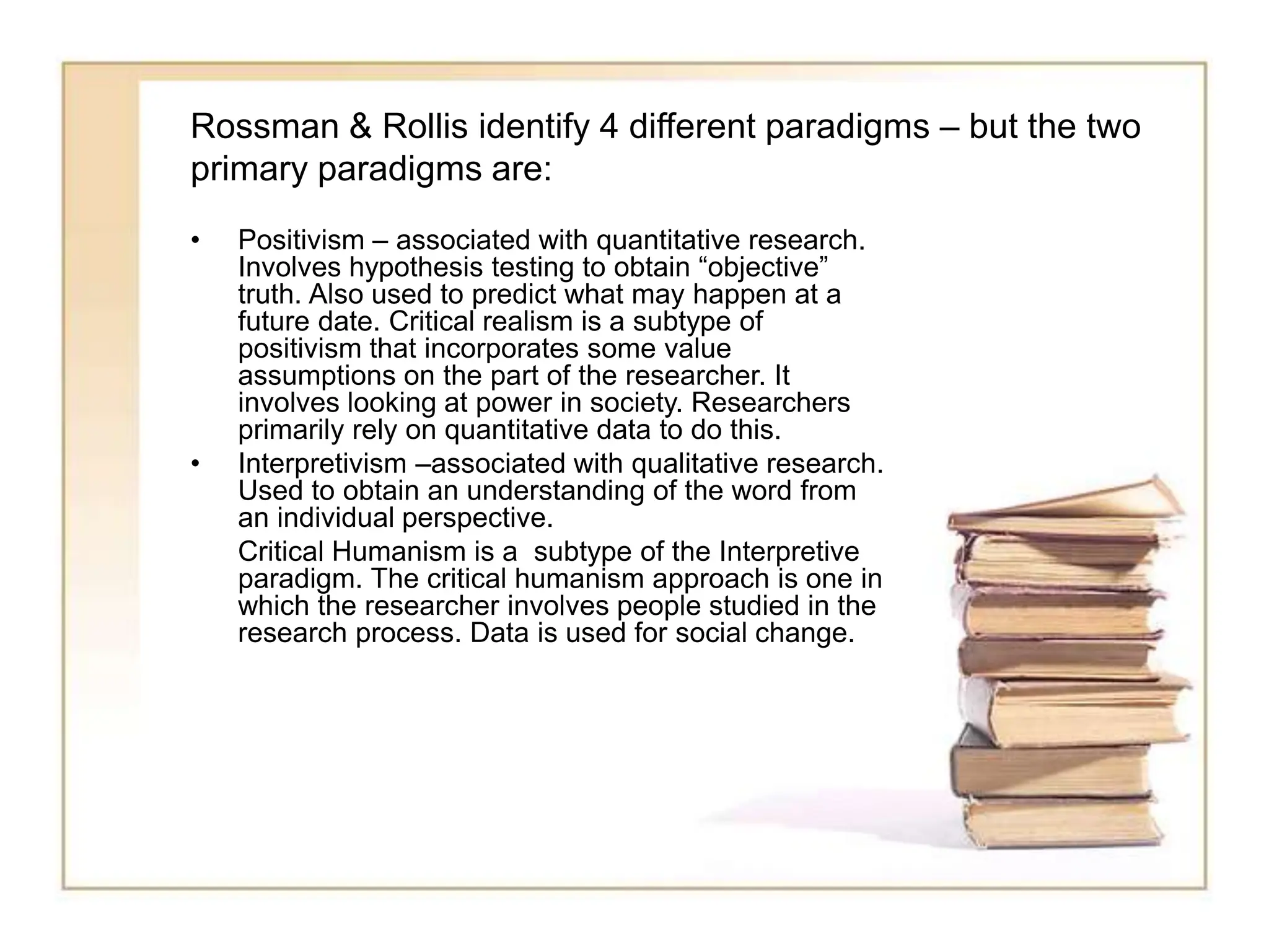 Research Paradigms Presentation Qualitative Research Concepts | PPT