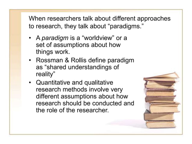 Research Paradigms Presentation Qualitative Research Concepts | PPT