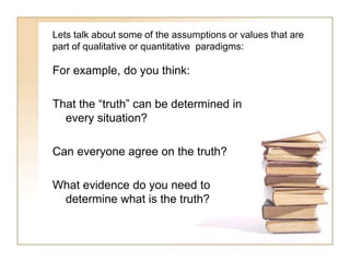 Research Paradigms Presentation Qualitative Research Concepts | PPT