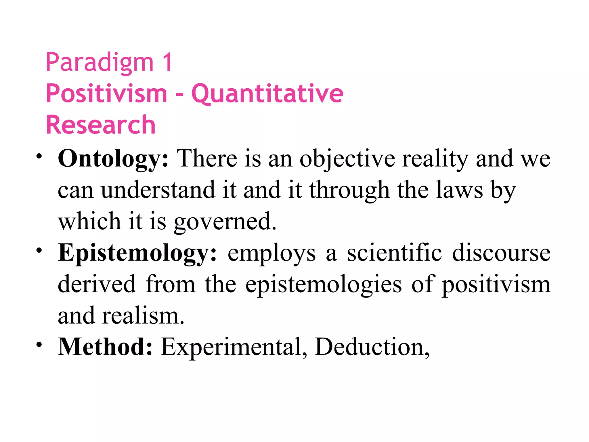 Research paradigms ii (1) | PPT