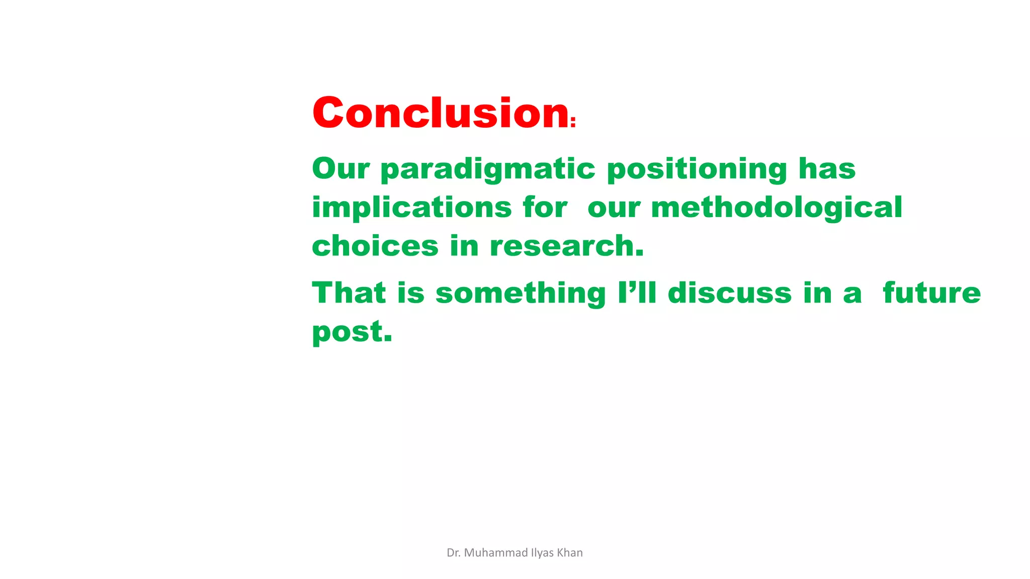 Research paradigms in social sciences | PPTX