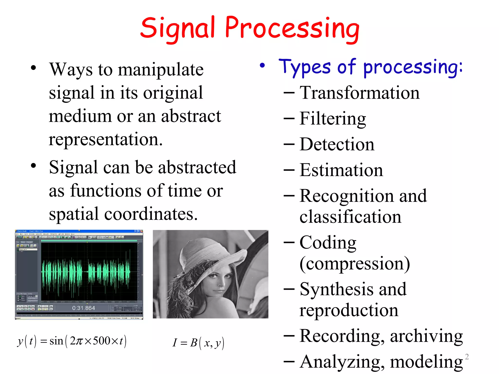 Research perspectives in biomedical signal processing | PPT