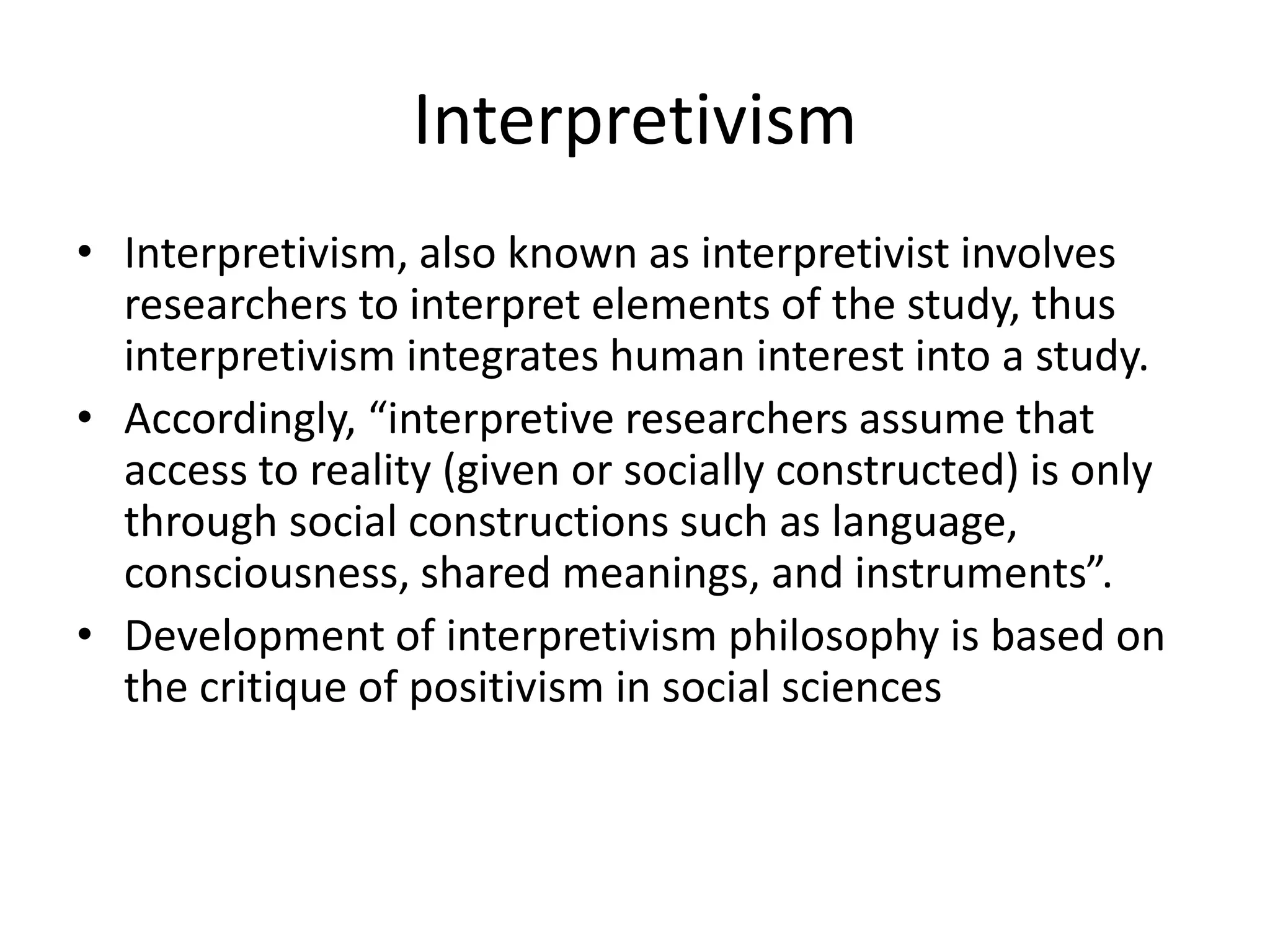 Research philosophy | PPTX