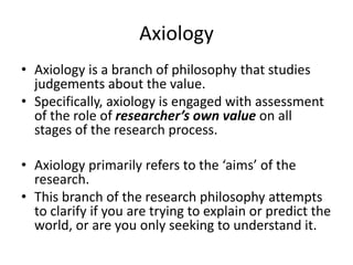 Research philosophy | PPTX