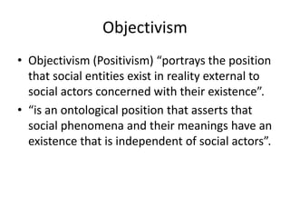 Research philosophy | PPTX