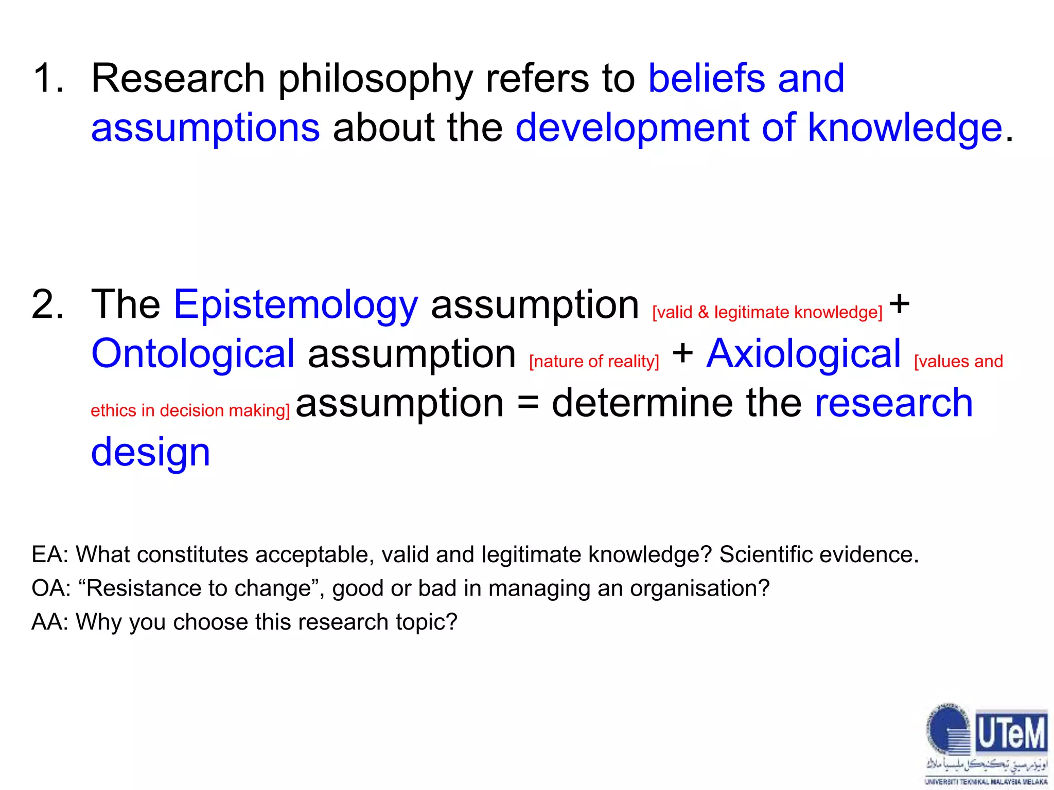 Research Philosophy | PPT