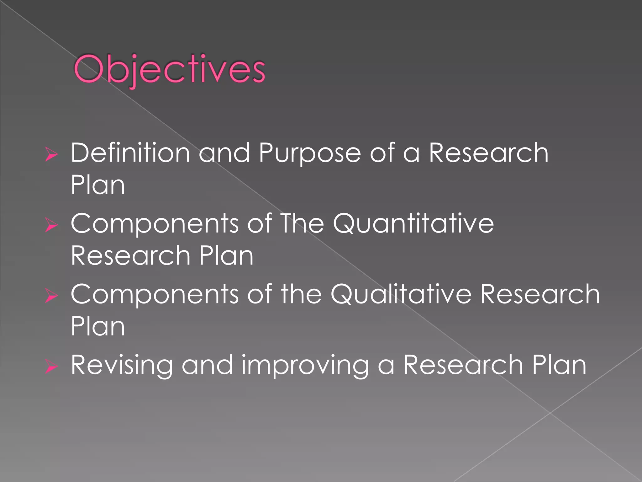 Research plan | PPTX