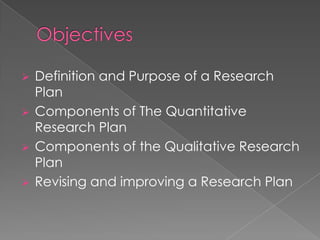Research plan | PPTX