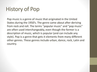 Research into Pop | PPT