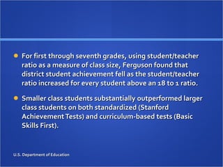 Research powerpoint - Class Size | PPT