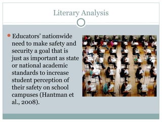 Student Safety Research Presentation | PPT | Secondary Education ...