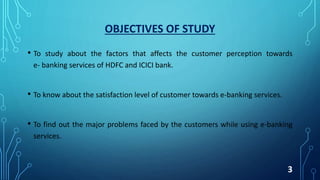 Presentation on research report of customer satisfaction from e banking services | PPTX