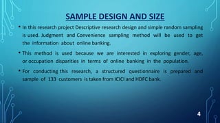 Presentation on research report of customer satisfaction from e banking ...