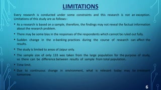 Presentation on research report of customer satisfaction from e banking ...