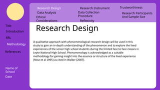 Research PowerPoint presentation in Senior High School | PPTX