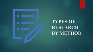 types of research | PPTX