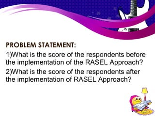 Research ppt (RASEL approach) by Sherlyn Bajenting Narsolis | PPT