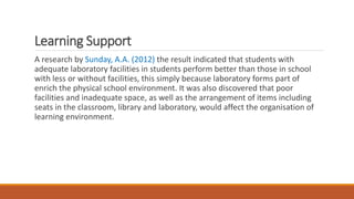 The Learning Environment and Academic Performance of the students in ...