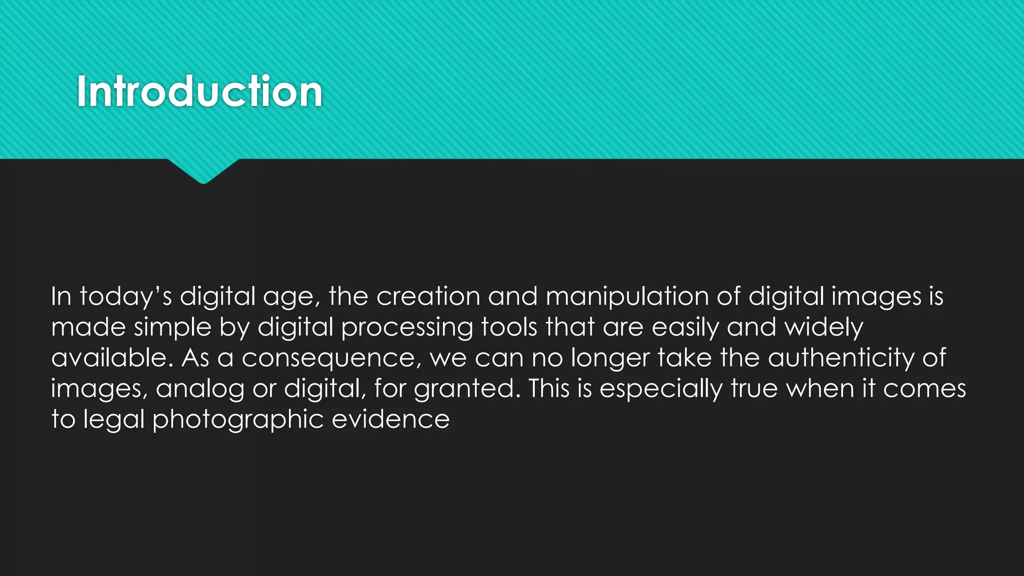 Blind Source Camera Identification | PPTX | Cameras and Camcorders ...