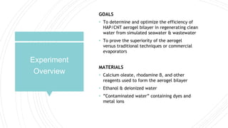 Research pres aerogel | PPT