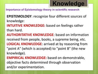 Epistemology | PPTX