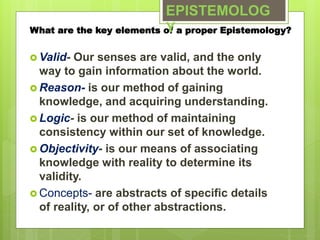 Epistemology | PPTX