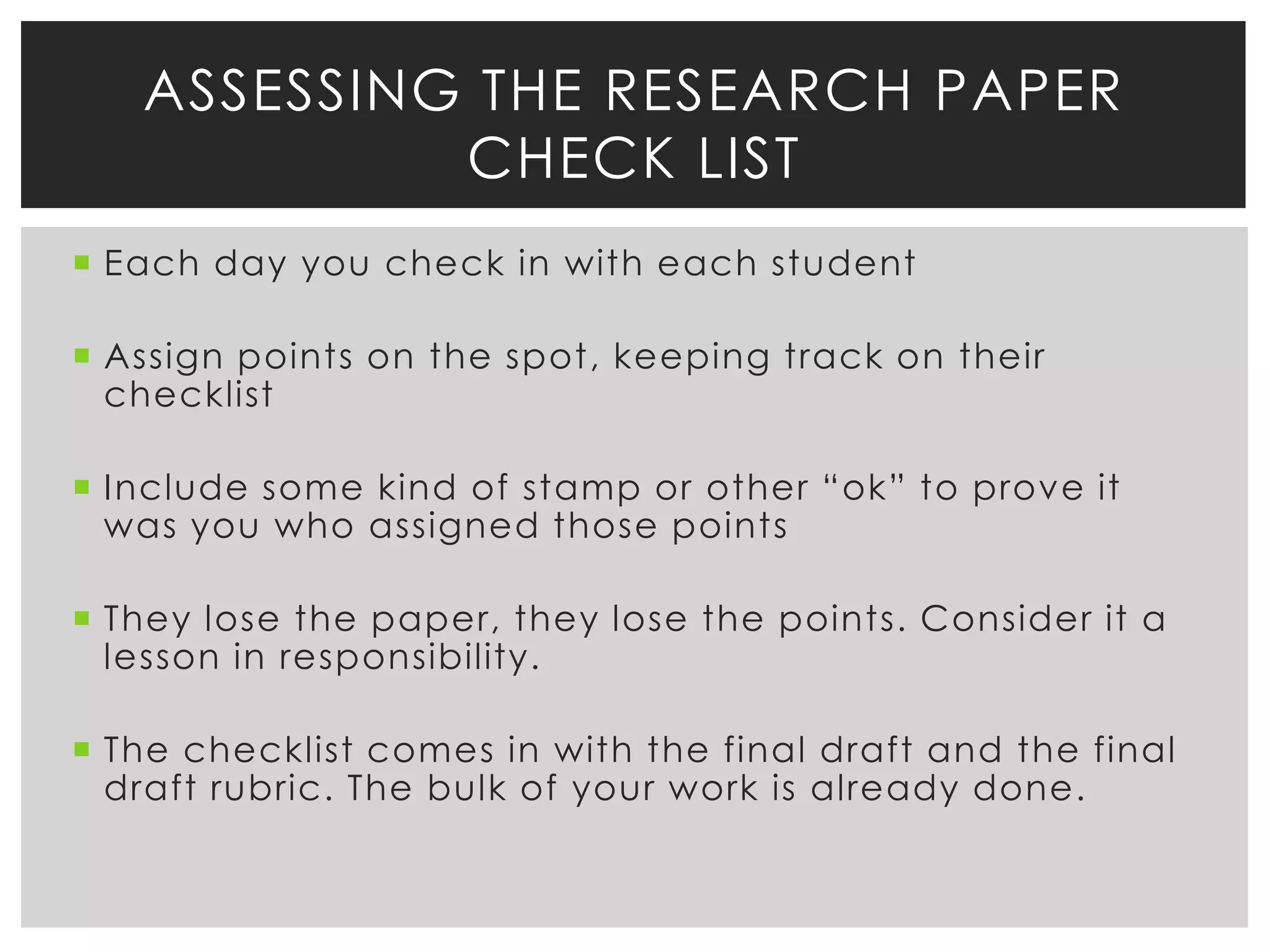 Resurrecting the Research Paper to Prepare Our Students for College | PPT