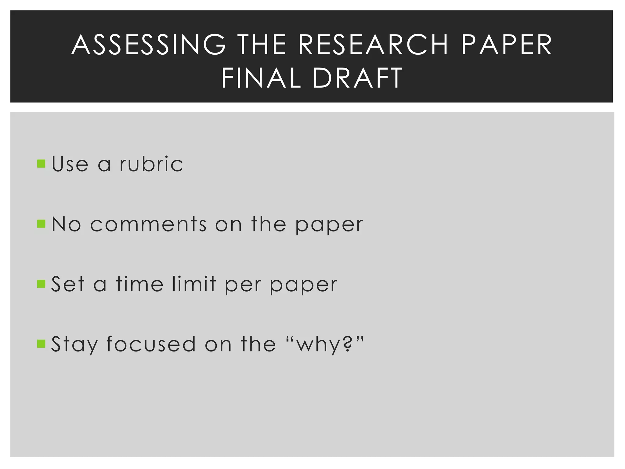 Resurrecting the Research Paper to Prepare Our Students for College | PPT
