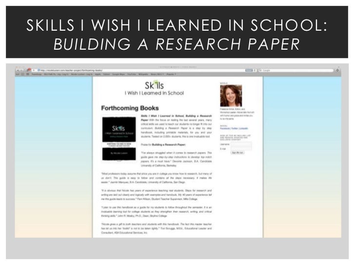 Resurrecting the Research Paper to Prepare Our Students for College