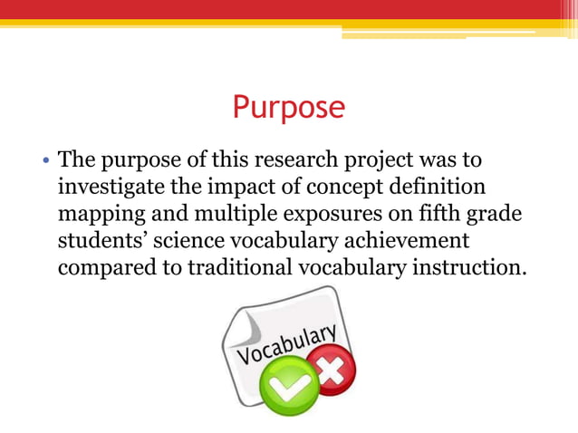 Science Vocabulary Action Research | PPTX