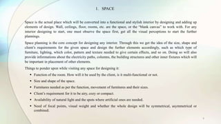 Elements of Interior Design | PPTX